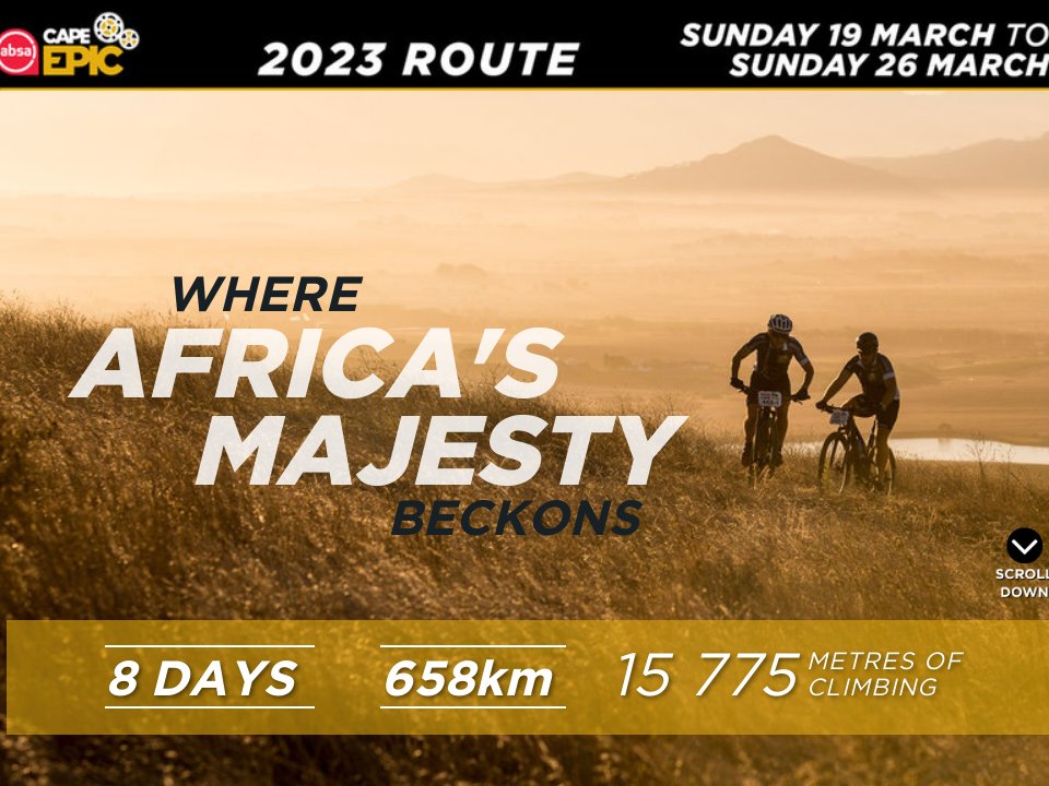 Epic Series - 2023 Absa Cape Epic Route Launch